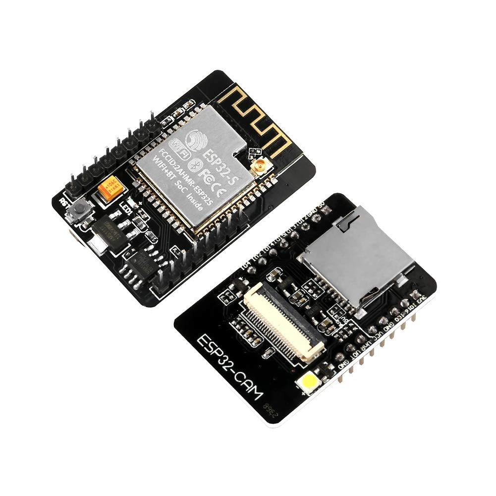 ESP32 Camera WiFi+Bluetooth Module 4M PSRAM ESP32 5V Low-Power Dual-core 32-bit CPU,with OV2640 OV7670 2MP TF Card Camera Development Board for Wireless Monitoring and QR Wireless Identification