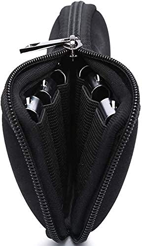 Flash Drive Case, USB Holder Portable Carrying Case Electronic Accessories Organizer Storage Bag for Memory Stick,Yubikey,Security Key,Jump Drive 10 Slots Black (Case Only)
