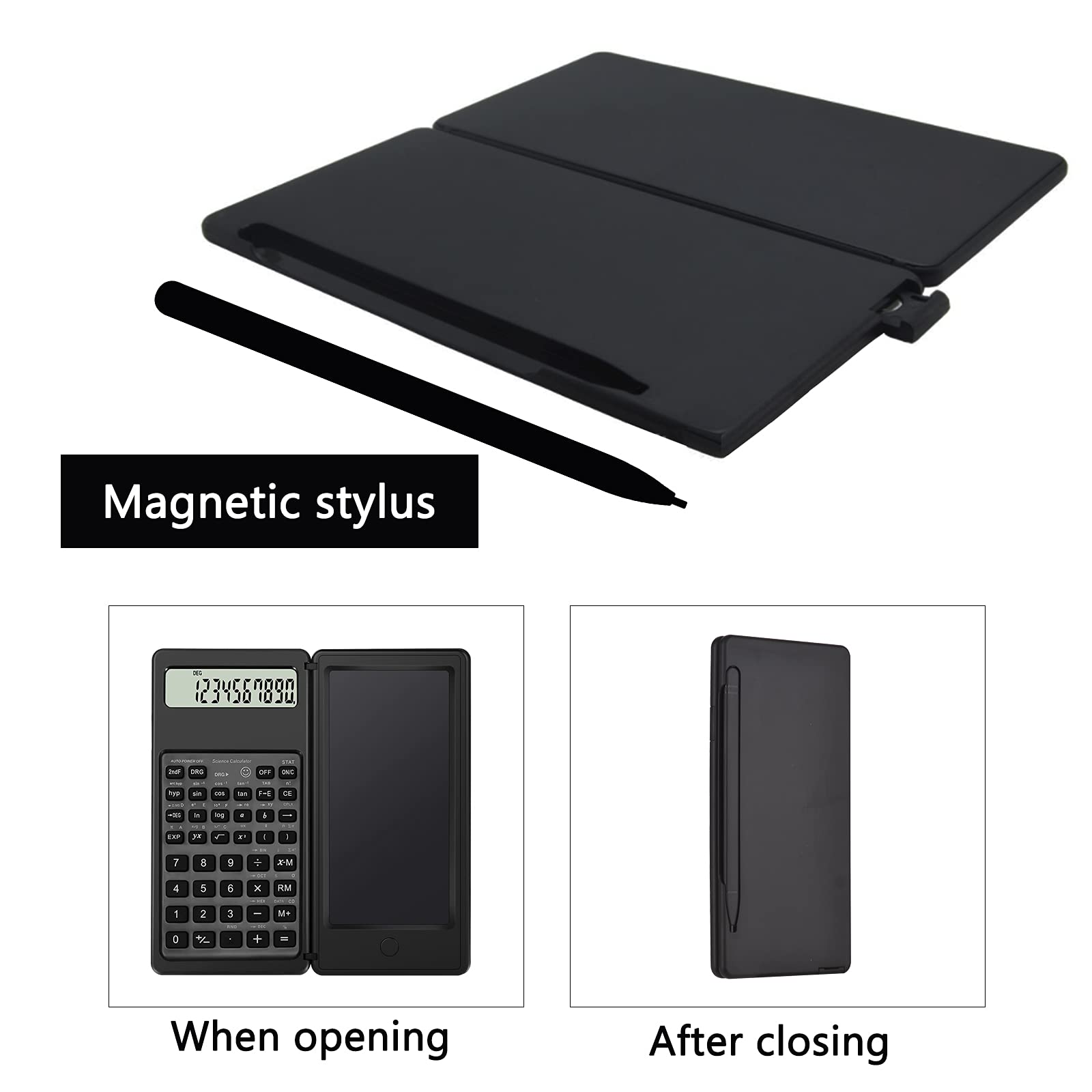 DISOUR Scientific calculators,10 Digit LCD Display Desktop Calculators, Comes with a 6 inch Writing Tablet for High School, College and Office Businessā¦