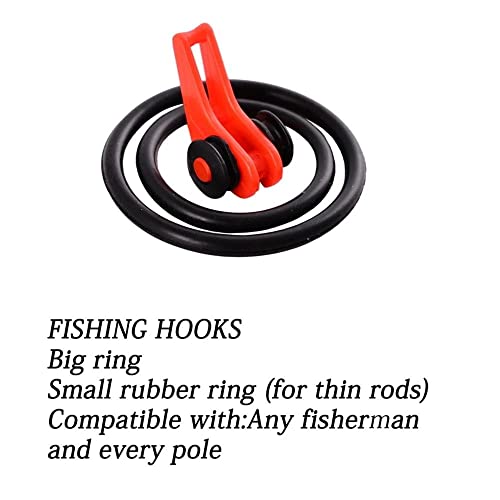 Fishing Hook Secure Keep Durable Jig Hooks Safe Keeping Fishing Accessories Angling Supplies Fish Tackle for Fishing Rod Tool 10Pcs/Pack (Color : 2)