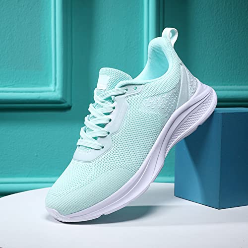 FASDNENDYS Couple Models Women's Spring and Autumn New Korean Version Breathable Lightweight Student Extra Wide Women's Shoes Green