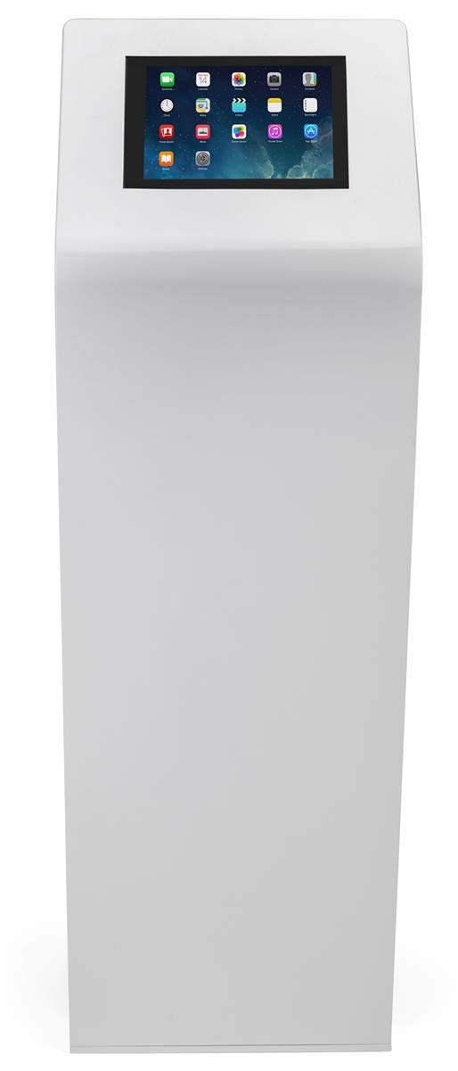 Displays2go 12.9 Inch Tablet Kiosk Stands with Locking Enclosure β (IPGRAND12WH)