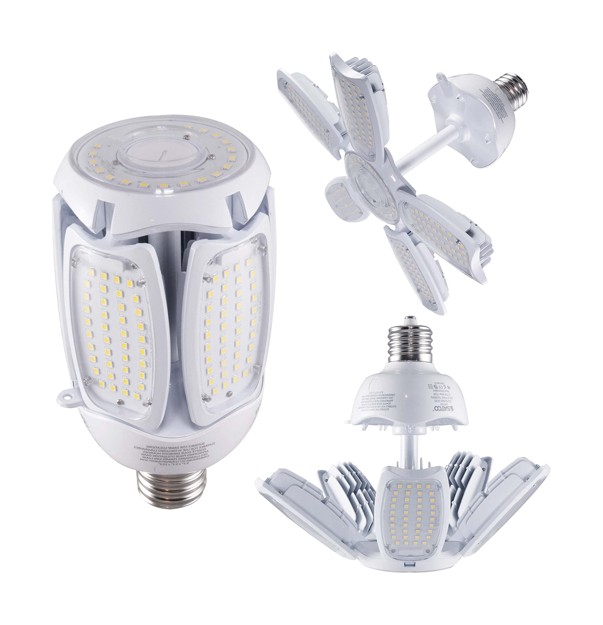 Satco S39752 Hi-Pro Multi-Beam LED Lamp, EX39 Base, 60 Watts, 5000K