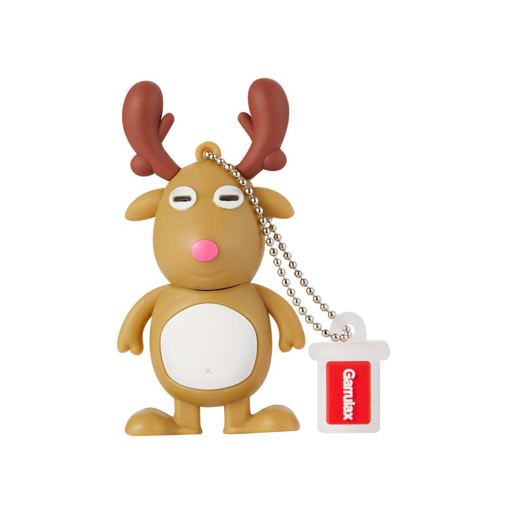 GARRULAX USB Flash Drive, 8GB/16GB/32GB USB 2.0 Memory Stick Data Storage Pendrive Creative Stocking Filler (32GB, Christmas Deer)
