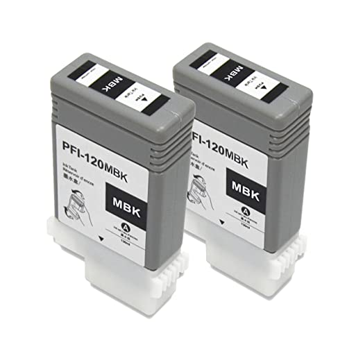 PFI120 MBK Pigment Compatible with Canon PFI120 Ink Cartridge Replacement for Canon TM-300 IPF TM-200 IPF TM-205 IPF IPF TM-305 (1 Pack, 130ML)