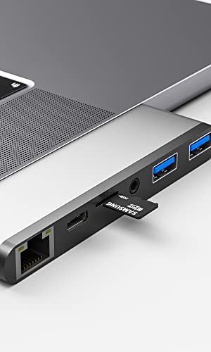 KIHENG USB Hub 3.0, USB C Adapter and 6-in-3 Docking Station , USB C Hub only Apply for MacBook Pro 2021