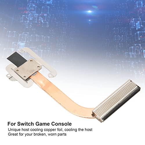 Indoor Heat Sink Replacement, Game Console Heat Sink Stable Cooling Copper Foil Durable Metal Heat Dissipation for Switch