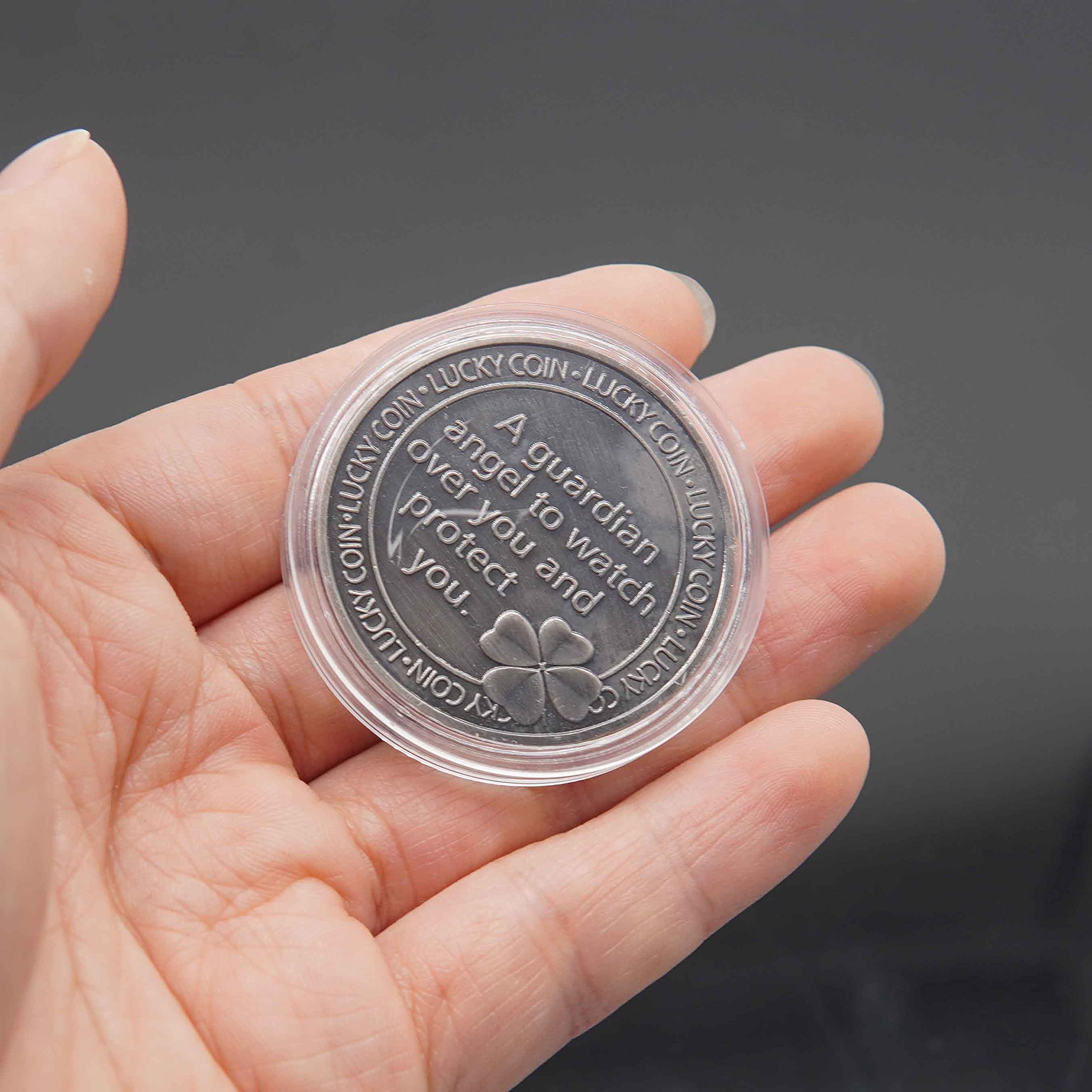 KANGHE Guardian Angel Medal Lucky Coin Good Luck Commemorative Gift