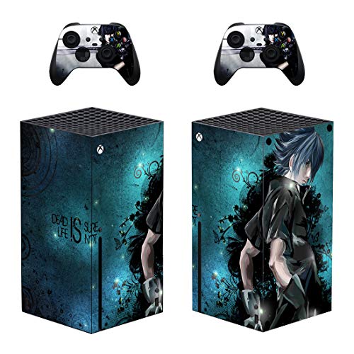 FELIPE SEIJI KUBA Protective Vinyl Skin Decal Cover for Xbox Series X Console Wrap Sticker Skins with Two Free Wireless Controller Decals RPG Game