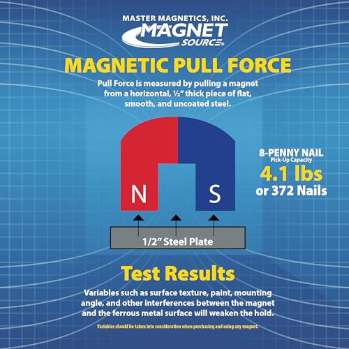 Master Magnetics Magnetic Floor Sweeper with Release - 18β Sweeping Width, Adjustable Sweeping Height, Adjustable Handle, 07543