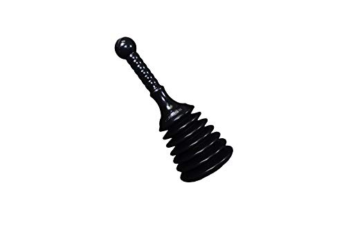 Master Plunger MPS4 Sink & Drain Plunger for Kitchen Sinks, Bathroom Sinks, Showers, and Bathtubs. Small and Strong Design with Large Bellows Commercial & Residential Use, Black