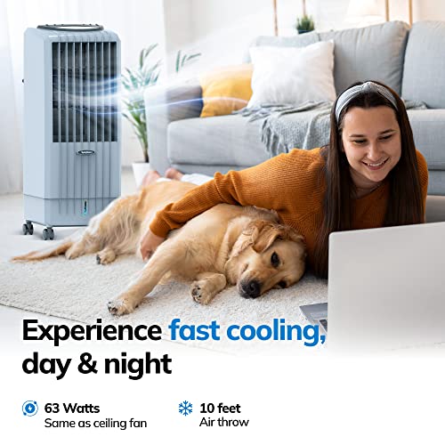 Portable Air Conditioner Symphony Bonaire 3-in-1 Evaporative Air Cooler with Remote Control, Timer, Auto Swing, for Home, Office (Diet 8i)