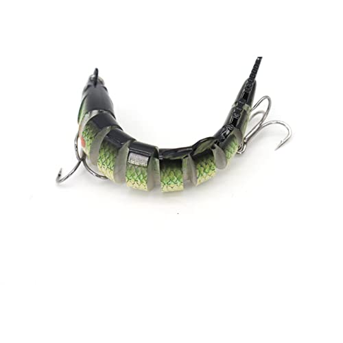 Fishing Lures for Freshwater 3pcs Animated Swimbaits for Bass, Catfish, Pike, Snakehead, Trout, Salmon (A-3.9",0.35oz)