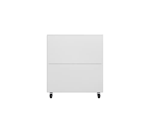 Manhattan Comfort Eiffel Garage Cabinets and Storage System, Set of 2, White
