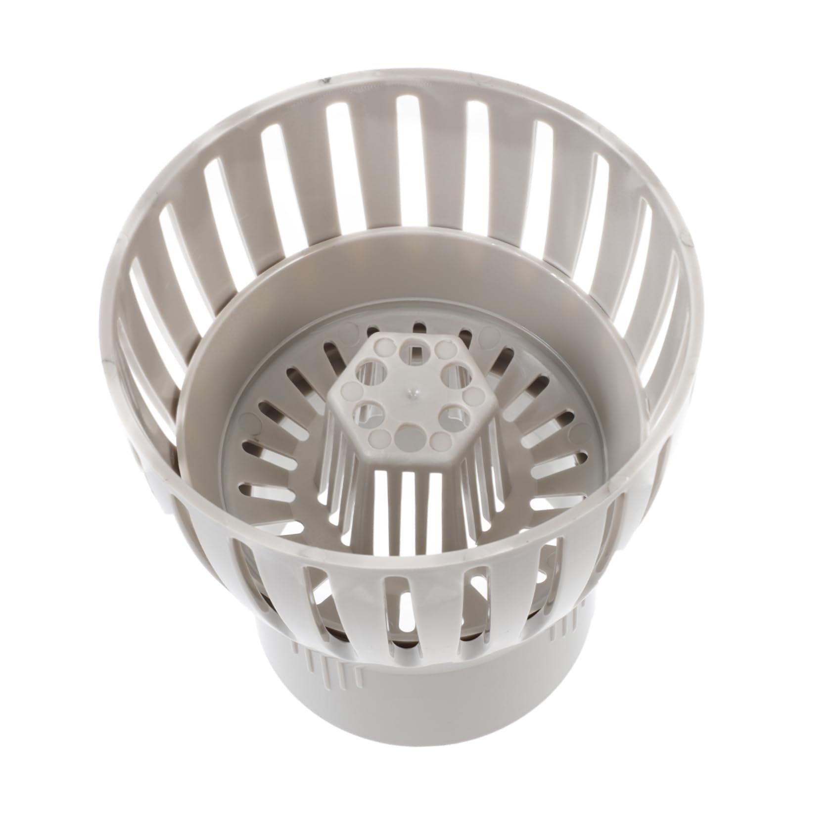 FONDOTIN 1 Pc Filter roof Drain Strainer Drain Pipe Fittings filtro para pecera Pool Sink Strainer Plastic Fish Bowl Pond Drain Cover Plastic Aquarium Skimmer abs Fish Tank Basket White