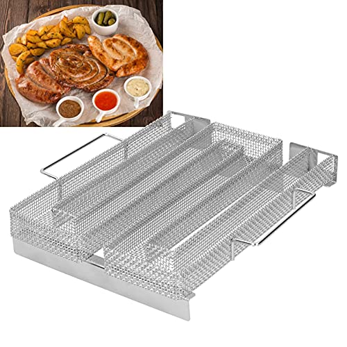 Maze Smoker Tray, BBQ smoker not Easy to be Deformed, Grill Meat Smoker Tray for Hot or Cold Meat, Cheese, Fish and Pork Smoking