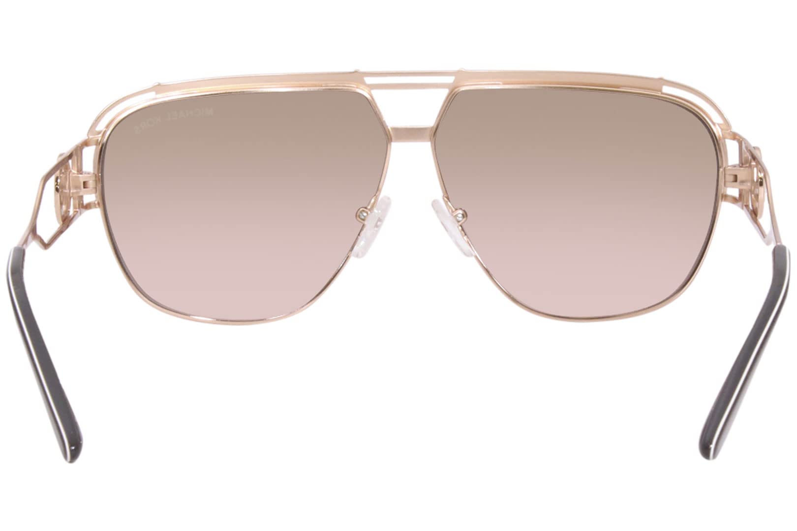 Michael Kors Woman Sunglasses Rose Gold Frame, Brown Pink Gradient Lenses, 61MM