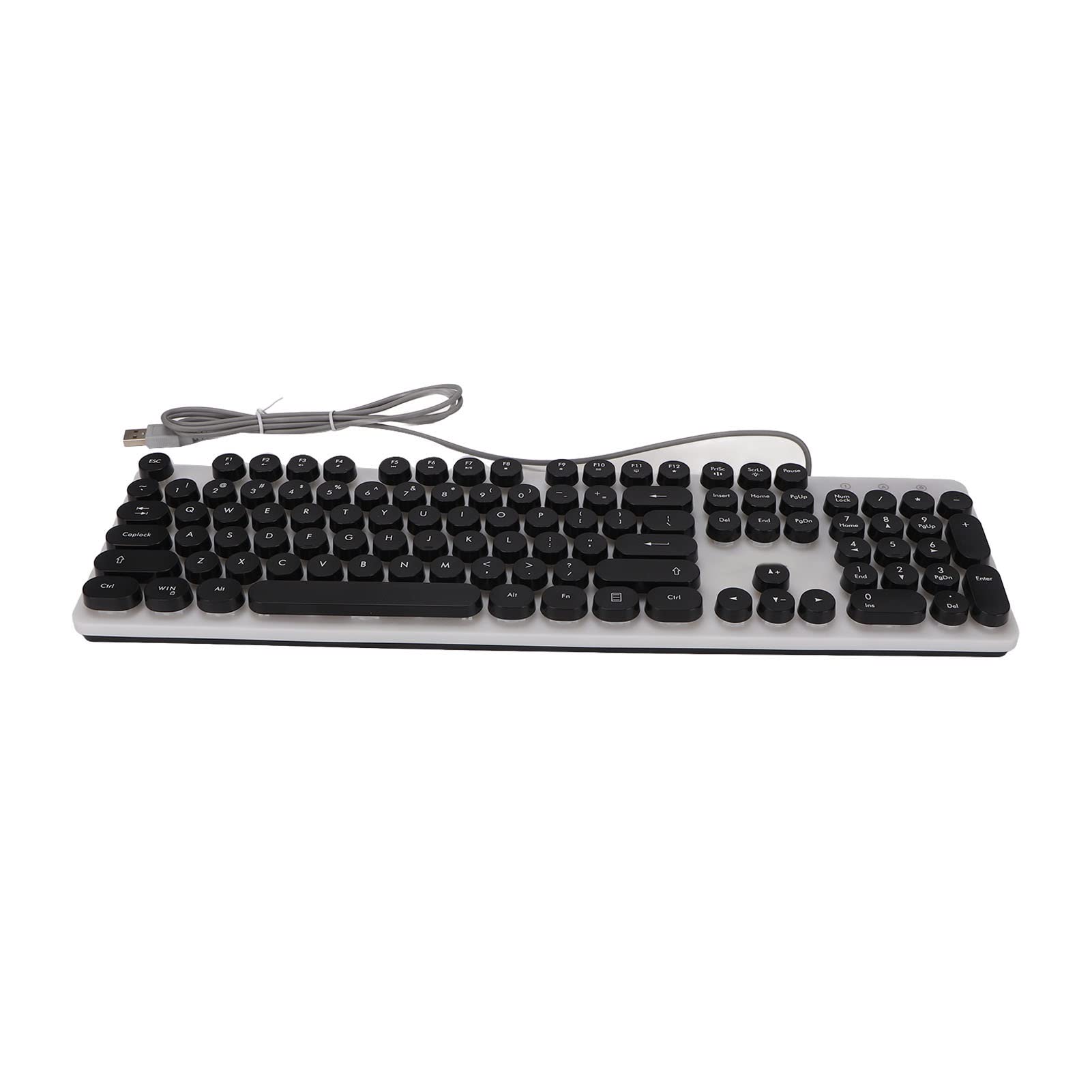 LBEC Mechanical Gaming Keyboard, 104 Keys High Speed Responsive Retro Punk Ergonomic RBG Computer Keyboard for Esports (Black)