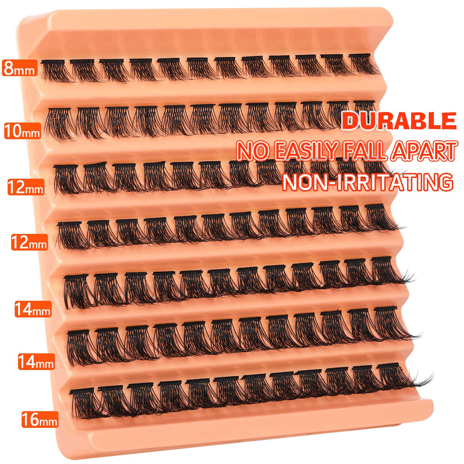 DIY Lash Extension Kit Lash Clusters Natural Look with Bond and Seal DIY Eyelash Extension Kit Lash Applicators for Individual Lashes D Curl Eyelash Clusters with Mascara Brush Cluster Lashes Glue