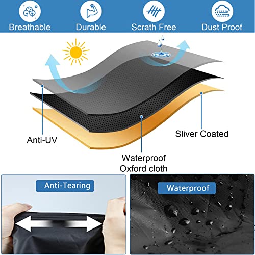 Rilime Treadmill Cover,Folding Treadmill Cover Waterproof Outdoor,Dustproof Cover for Nordictrack Treadmill Folding Running Machine,46" L X 38" W X 66" H