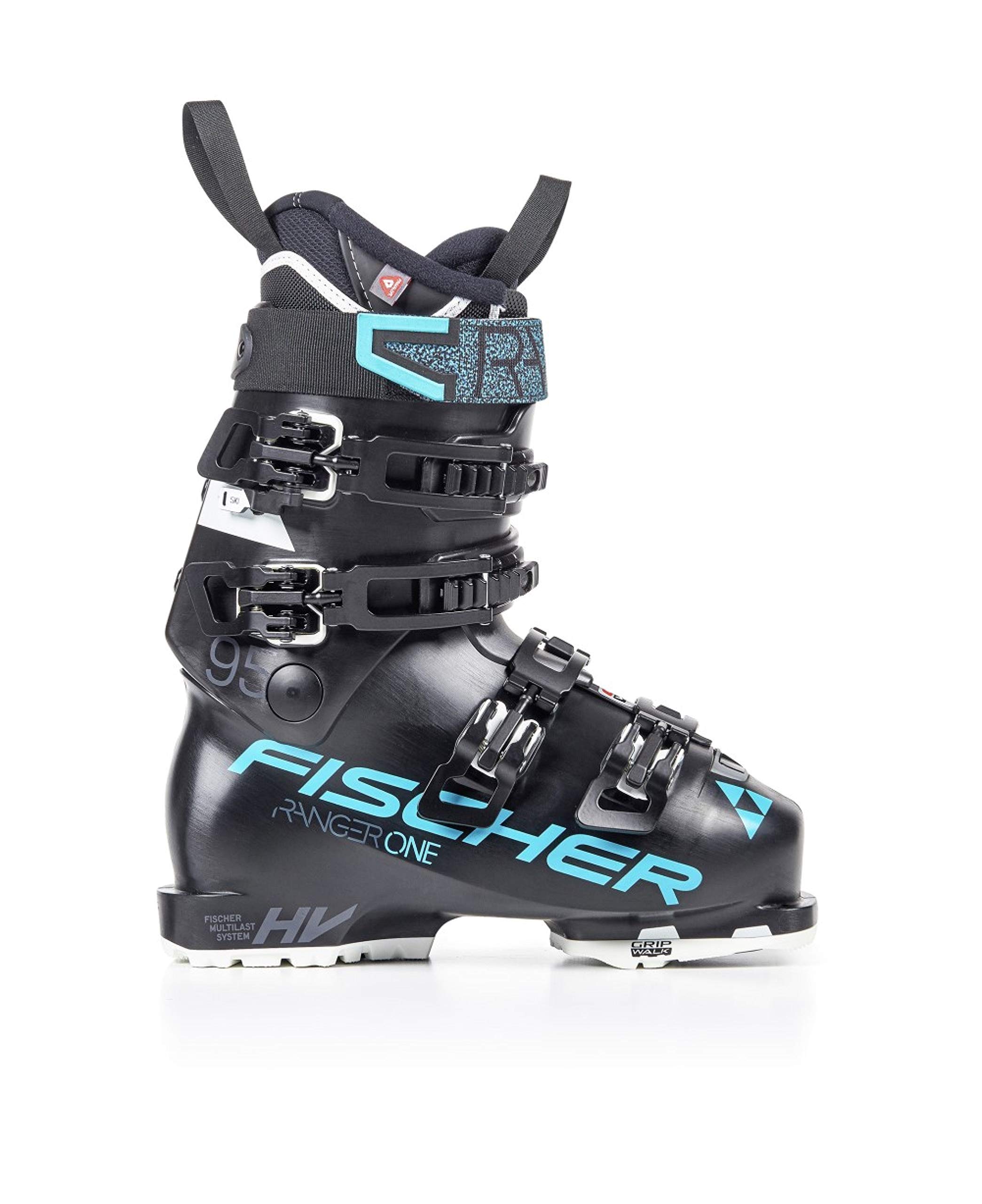 Fischer Women's Ranger ONE 95 Vacuum Walk Alpine Freeride All Mountain Multi Performance Ski Boots, Black, 26.5