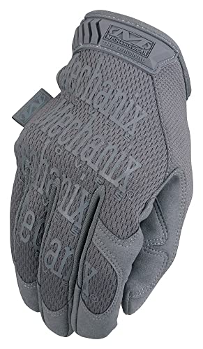 Mechanix Wear: The Original Tactical Work Gloves with Secure Fit, Flexible Grip for Multi-Purpose Use, Durable Touchscreen Safety Gloves for Men (Grey, Medium)