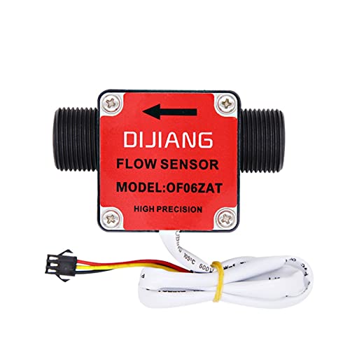 JAERB 1/4" 1/2" 3/4" Gear Flowmeter Flow Sensor Milk Oil Flow Meter Flow Sensor Switch for Viscous Liquid DC3.5~24V (Size : 3/4")