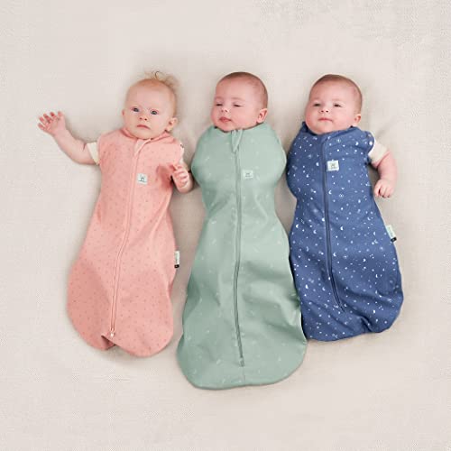 ergoPouch 1 tog Baby Sleep Sack 0-12 Months - Baby Sleeping Sack for Warm & Cozy Nights - Cocoon Swaddle Sack Baby Keeps Calm & Relaxed - Baby Sleeping Bag Regulate Body Temperature (Sage)