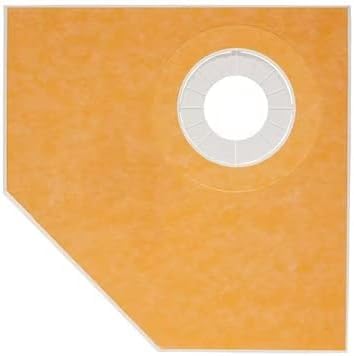Schluter Kerdi Prefabricated Sloped Shower Tray - Waterproof, Ready to Tile - Lightweight Polystyrene, 38" Length, 38" Width, Off-Center Outlet Position - KST965NA/BF