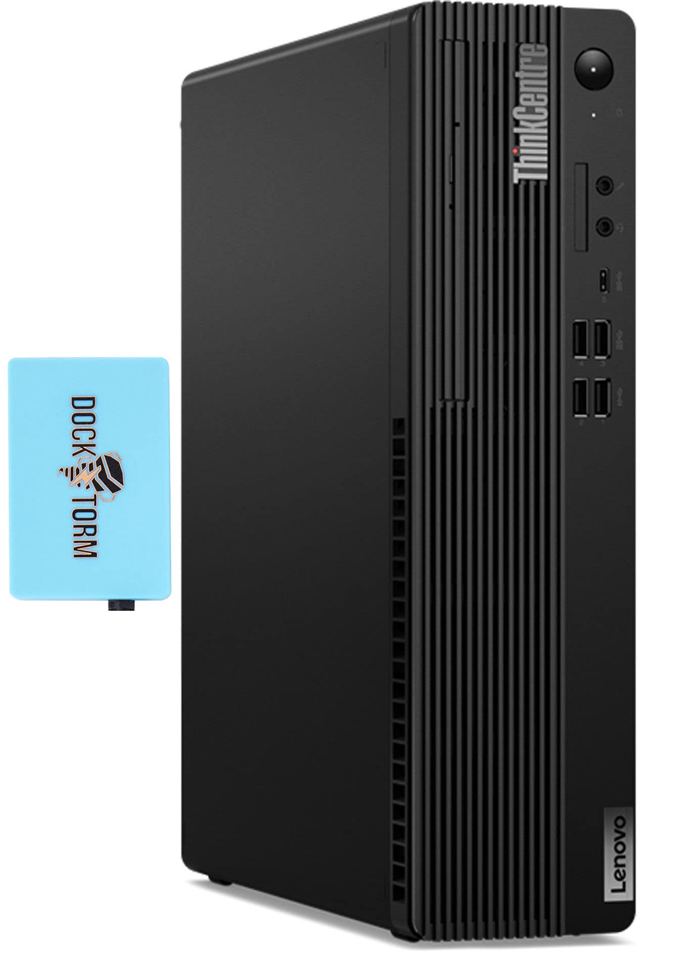 Lenovo ThinkCentre M70s SFF Business Desktop (Intel i5-10400 6-Core, 32GB RAM, 512GB PCIe SSD, Intel UHD 630, HDMI, USB 3.2, Display Port, DVD/CD-RW Combo, Black, Win10Pro) w/Hub