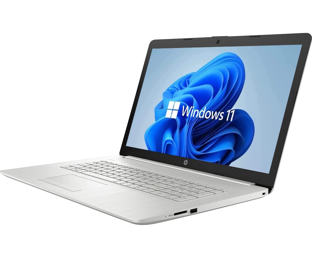 HP 2022 17.3" FHD IPS Laptop, Windows 11, Intel Quad-Core i5-1135G7 Processor Up to 4.2GHz(Beat i7-1065G7), 8GB DDR4 RAM, 512GB NVMe SSD(Renewed) (Silver)