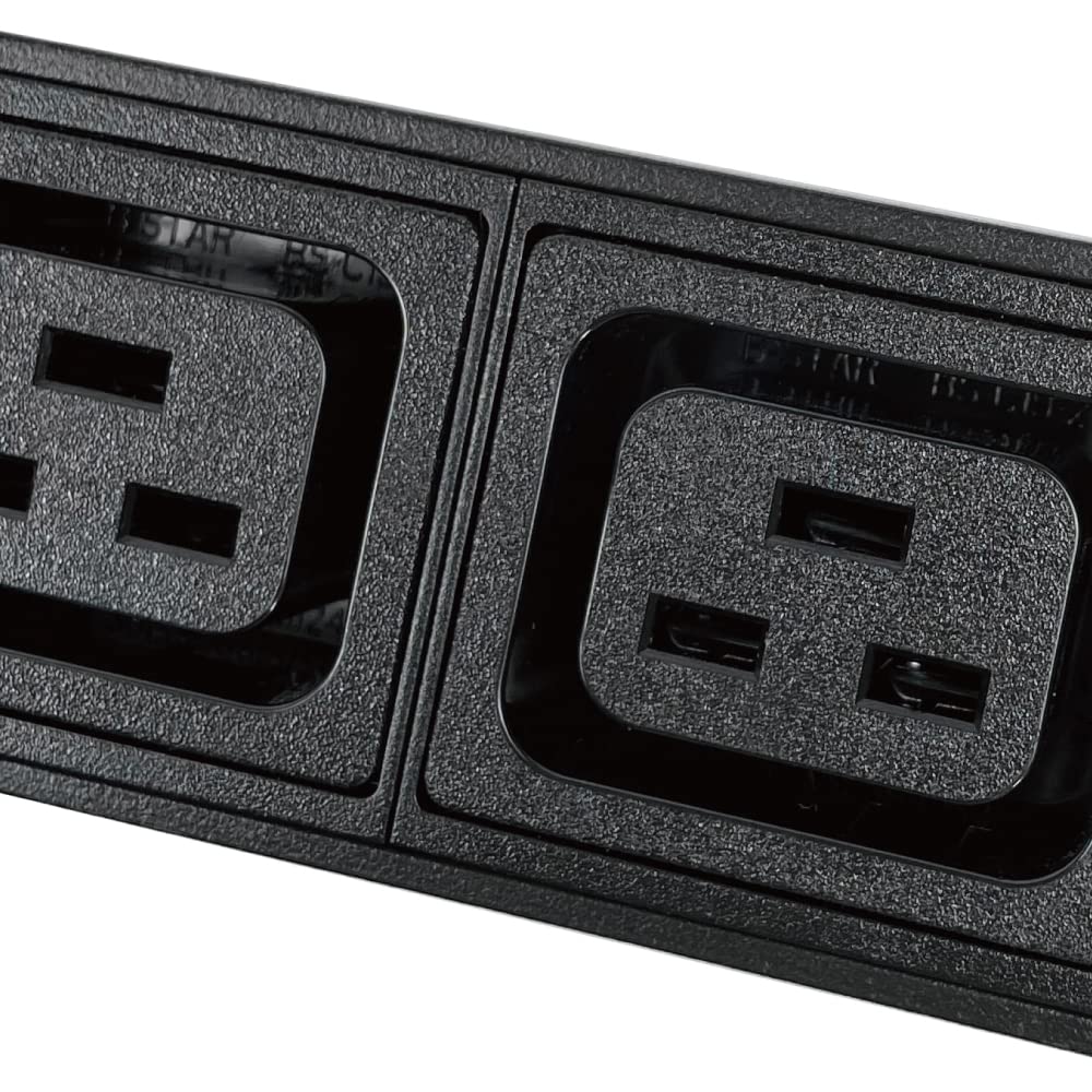 Metered-Breaker-Surge Protection PDU, 240V, L6-30P, 30A, 7200watts, (6) C13 & (2) C19 Outlets, Crypto Mining PDU, Data Centre PDU, ASIC/RIGS PDU