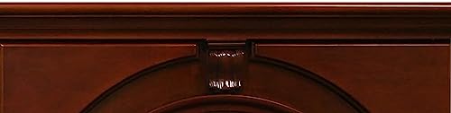 HearthSense Natural Gas Ventless Gas Fireplace System with Mantle, Remote Control, 4 Fire Logs, Use with Natural Gas, 20000 BTU, Heats up to 950 Sq. Ft., Cherry
