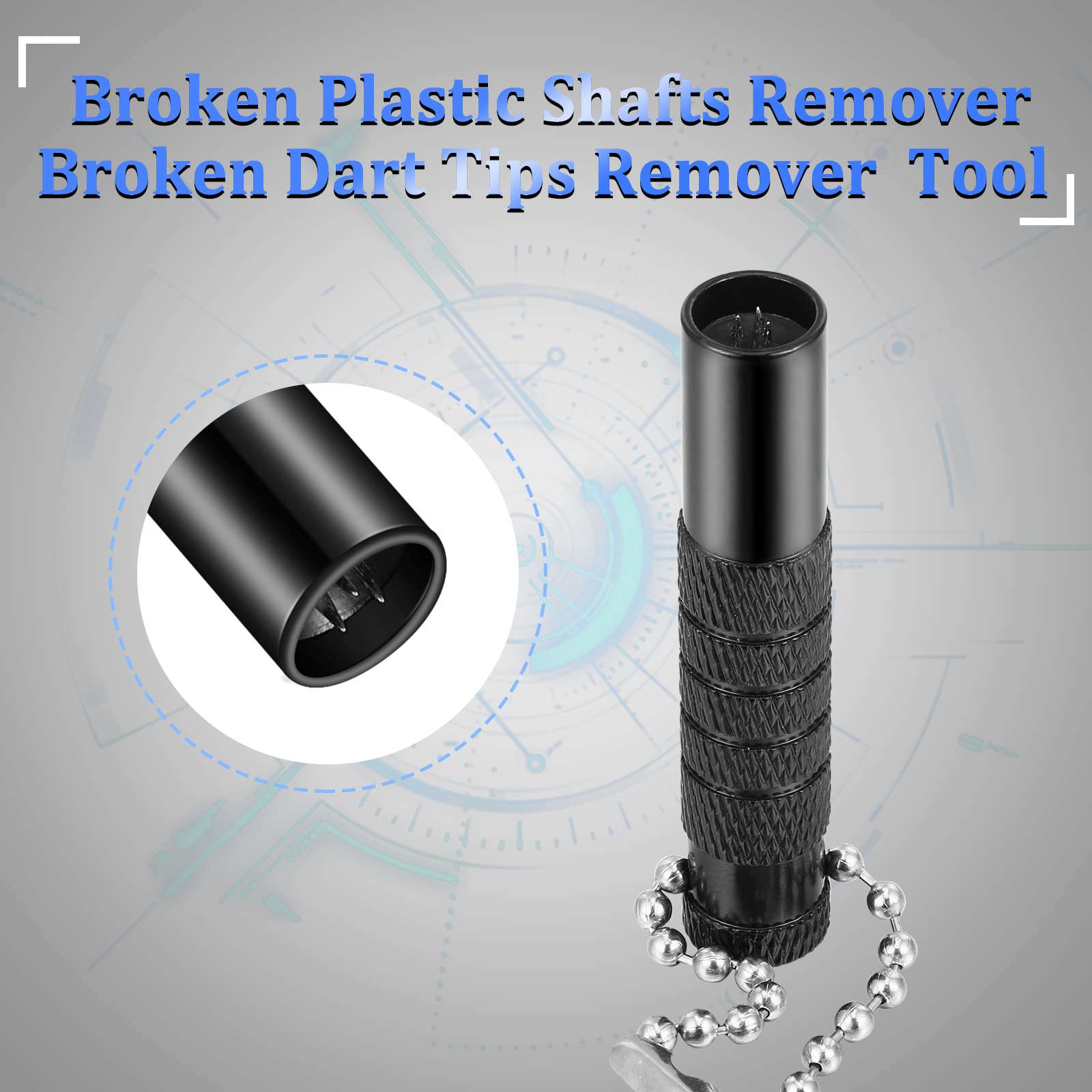 HyDren Dart Point Tool 2 Pieces Shaft and Dart Tool Soft Tip Dart Repointing Tool Plastic Broken Dart Punch Tool Electronic Dartboards Dart Tip Removal Tool