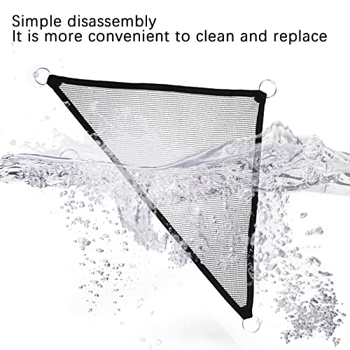 Nuatpetin 2 Pairs Reptile Hammock, 2 Sizes Bearded Dragon Hammocks Breathable Mesh Habitat Climbing Terrarium Accessories, Triangle Stable Lizards Lounger for Bearded Dragon Lizard Chameleon Snakes