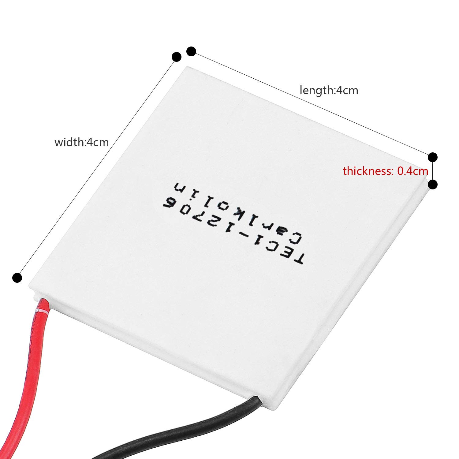 ESUMIC 5PCS TEC1-12706 Cooling Peltier Module 12V 60W 5.8A Heat Dissipation Cooler