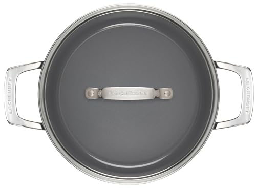 Le Creuset Essential Non-stick Ceramic Stockpot with Glass Lid, 6.3 qt.β