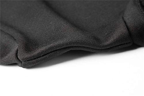 NECHARI Unisex Tops Harajuku Anime Unisex Hoodie Pullovers Tops Loose Long Sleeves (Black3,L,Large)