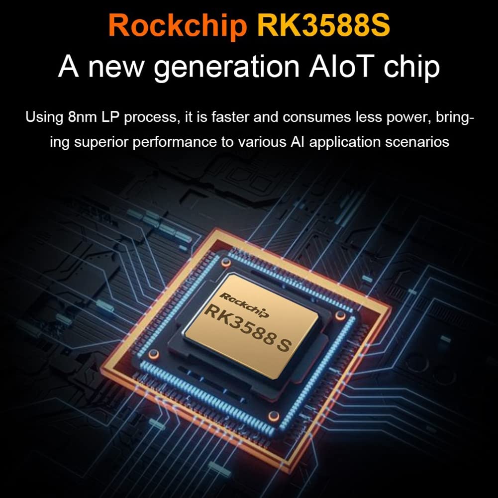 MAKIVI 1 Set for 5 Development Board Programming Motherboard RK3588S 8 Core 64 Bit with Heat Sink 4GB Memory