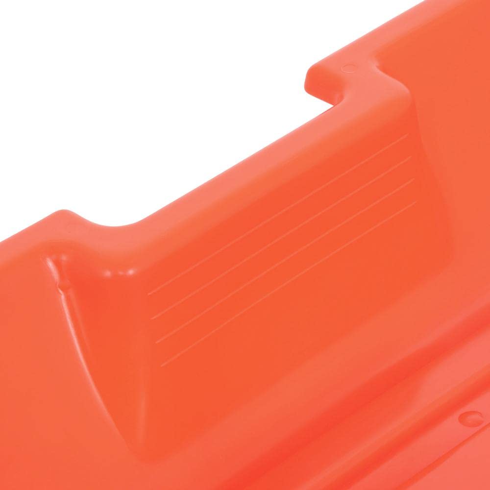 ESP 48" Day Glow Sno-Twin Toboggan β Two-Rider Sled β Tough Polyresin, Diamond-Polished Bottom β Neon Orange 1143