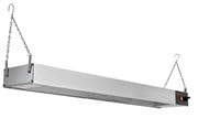 Kratos 28W-211 Commercial Strip Warmer, 36" Long, with Cord and NEMA 5-15P Plug, 120V, 850 Watts. Overhead Food Strip Warmer