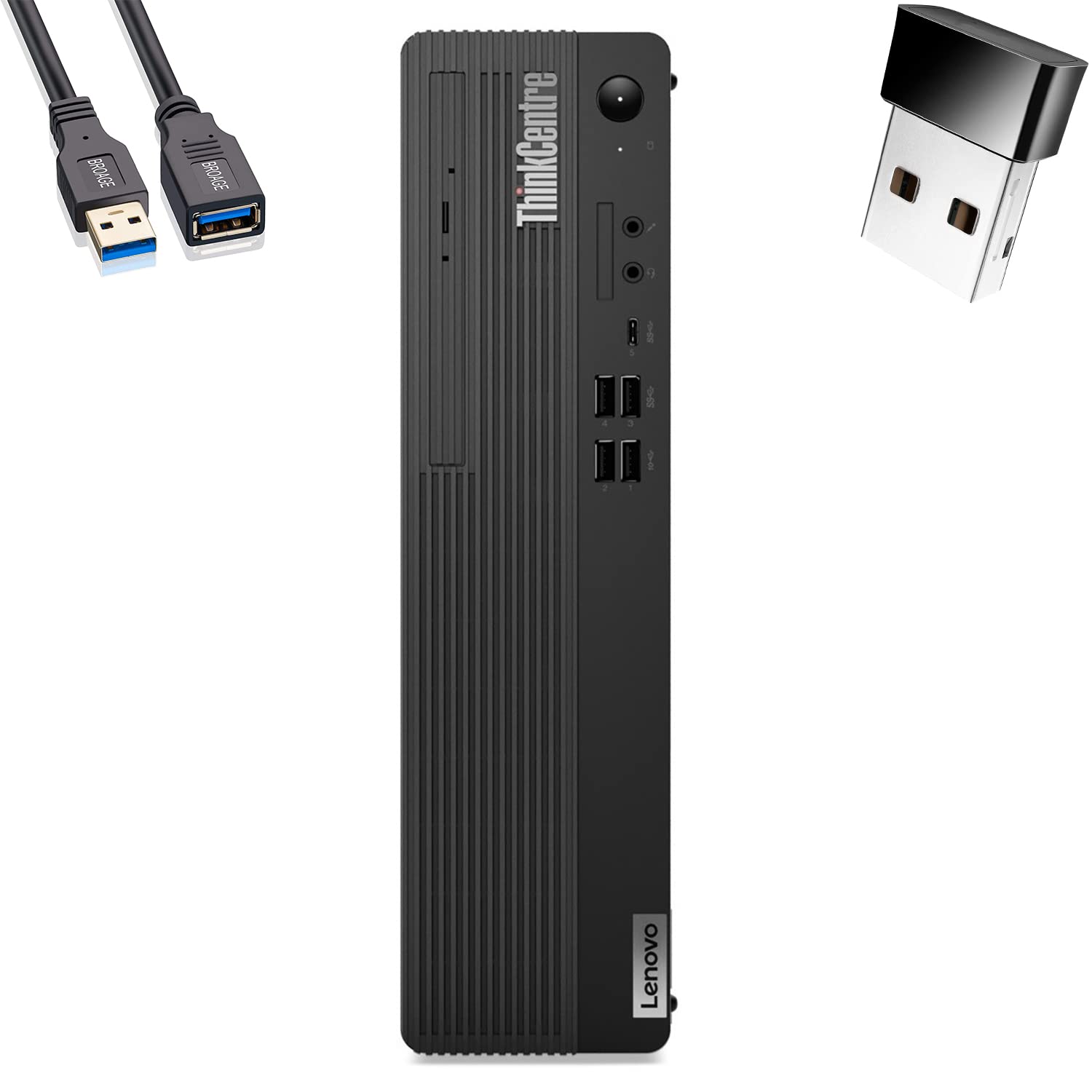 Lenovo ThinkCentre M80s SFF Business Desktop Computer, Intel Hexa-Core i5-10500 up to 4.3GHz (Beat i7-8700), 32GB DDR4 RAM, 1TB PCIe SSD, DVDRW, WiFi Adapter, Windows 10 Pro