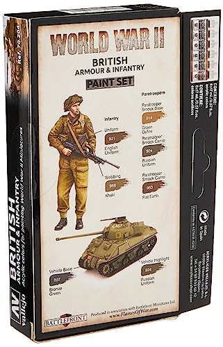 Model Color Set: WWII British Armour & Infantry (6)