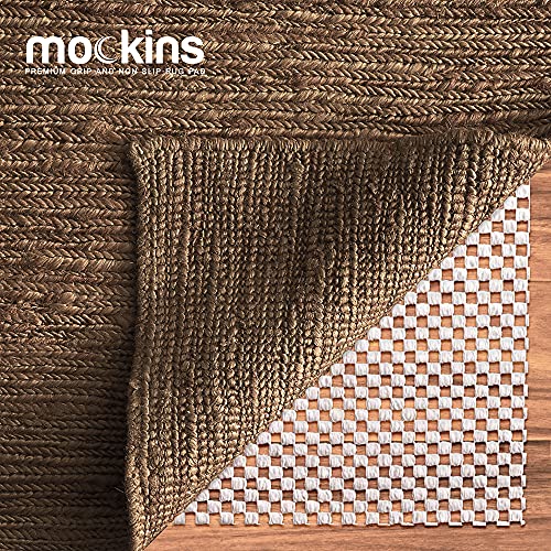 Nevlers Non Skid Rug Pad 6x9 ft | Extra Thick Rug Gripper | Premium Non Slip Rug Pads | White Runner Rug Pad |Reversible Area Rug Pad Gripper | Anti Slip Rug Pad |Customizable Rug Mats for Under Rugs