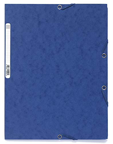 Exacompta 55510AMZE Elasticated Folders with 3 Flaps Glossy Card 10 + 1 Free 24 x 32 cm 400 g 10 Assorted Colours Pack of 11