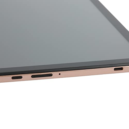 Kids Tablet, 10 Inch 2.4G 5G WiFi Dual Band MT6755 8 Core 2.2Ghz 6GB 128GB Gold Tablet for Learning (US Plug)