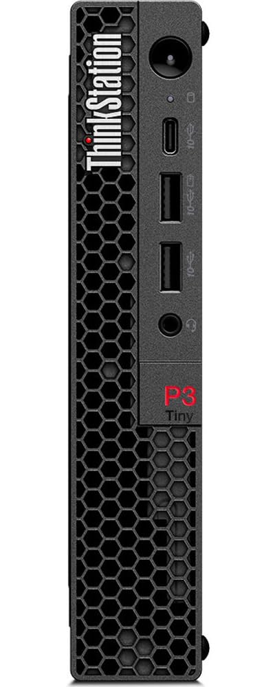 Lenovo ThinkStation P3 Tiny WiFi Business Mini Desktop (Intel i7-13700T 16-Core, 32GB RAM, 1TB PCIe SSD, T1000, Bluetooth, HDMI, USB 3.2, Black, Win 10 Pro) with Hub