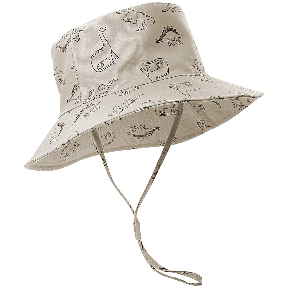 ORVINNER Baby Sun Hat Cotton, Toddler UPF 50+ Sun Protection Beach Bucket Hat Kids Boys Girls Wide Brim Summer Play Hat (A1-Navy, 2-4T)