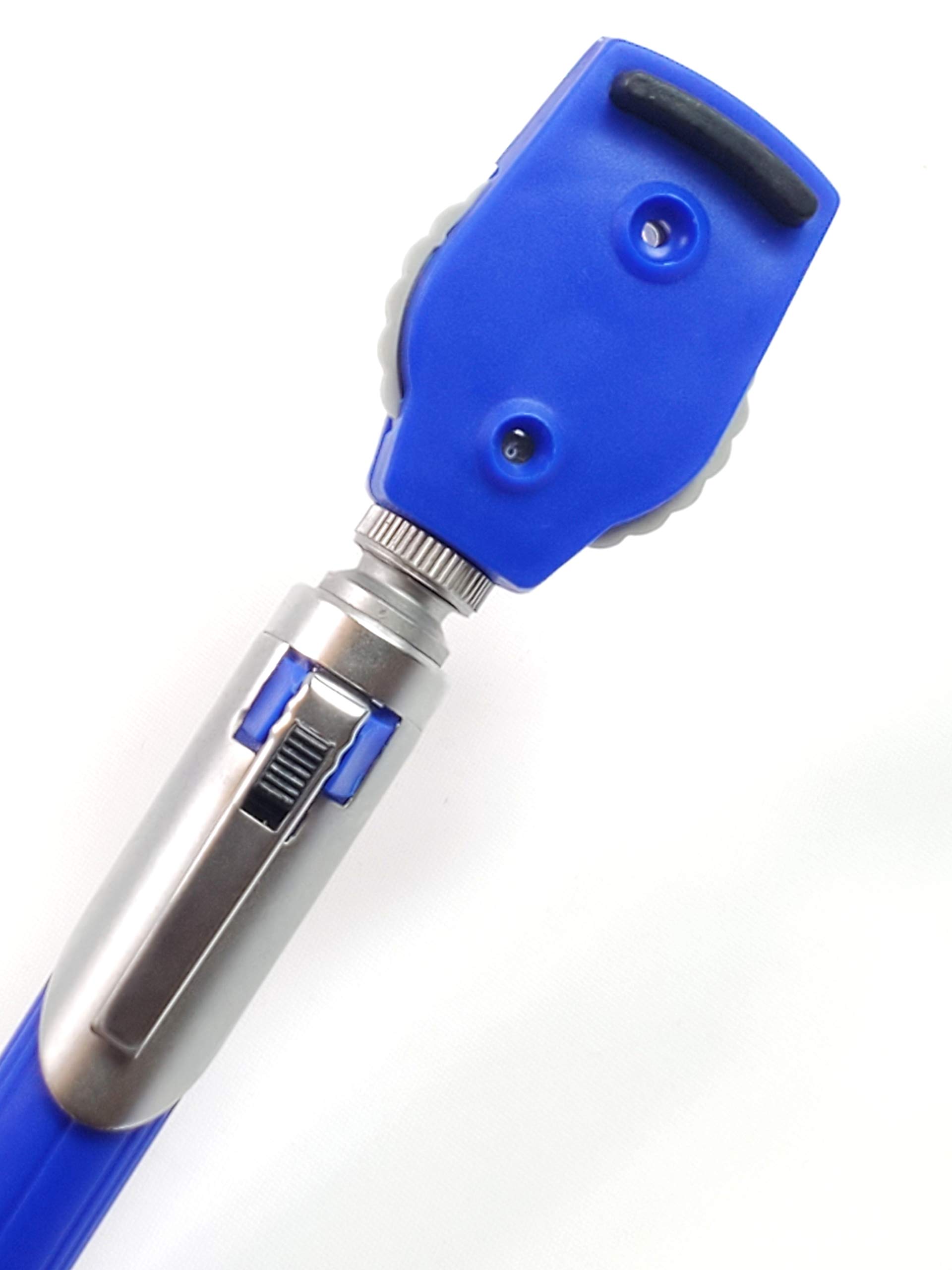 Premium Double Handle Otoscope Set -Otoscope/Great for School -Cynamed (BLUE)