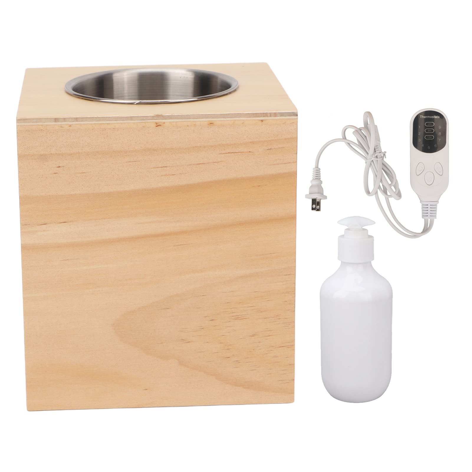 Massage Oil Warmer Professional Beauty Salon Home Lotion Warmer Single Bottle Massage Oil Heater Adjustable Temperature